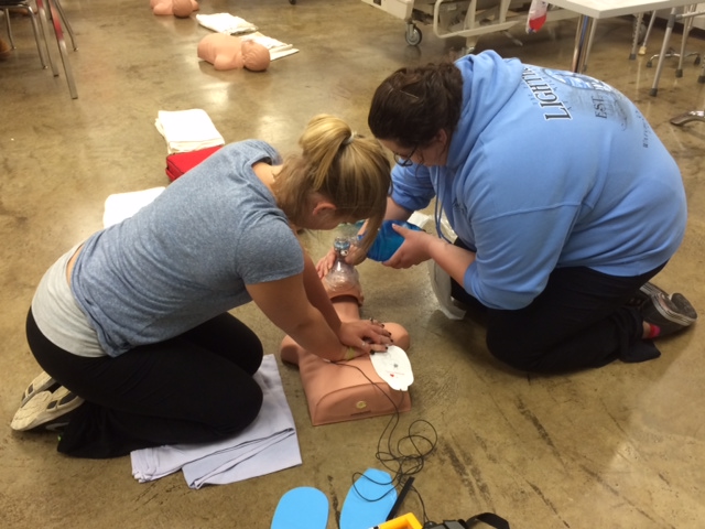 Wilco Area Career Center - CNA Students Practice CPR